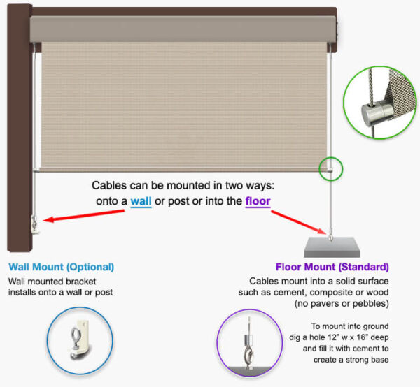Grande Blackout Heavy-Duty Outdoor Shades | North Solar Screen