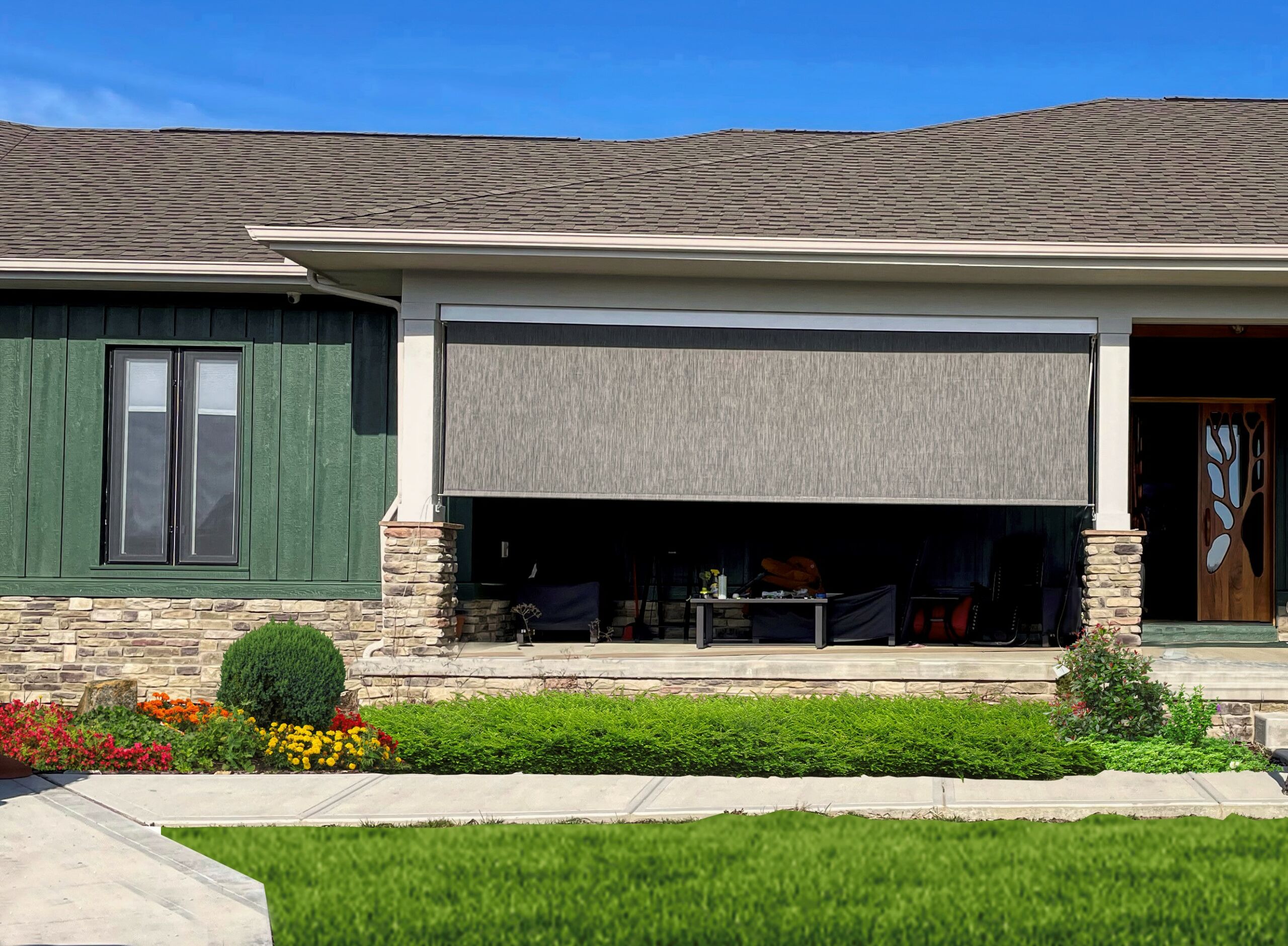 Large Heavy Duty Outdoor Solar Shades | North Solar Screen